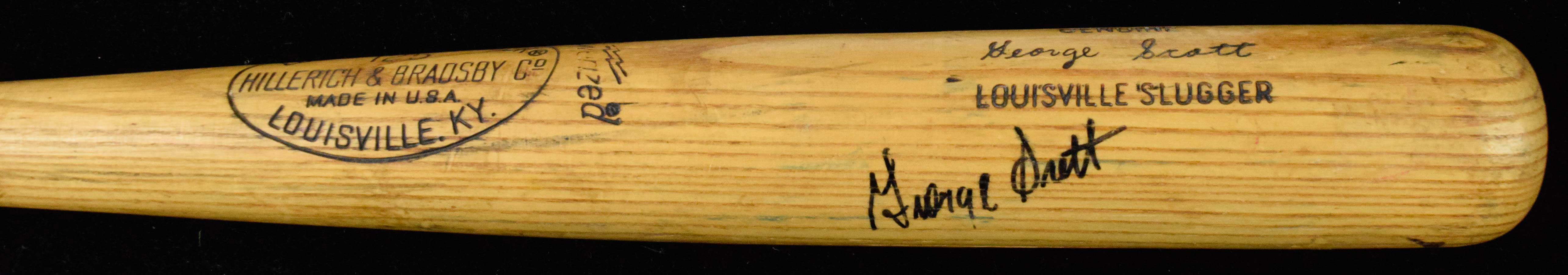 George Scott signed professional model baseball bat | Barnebys