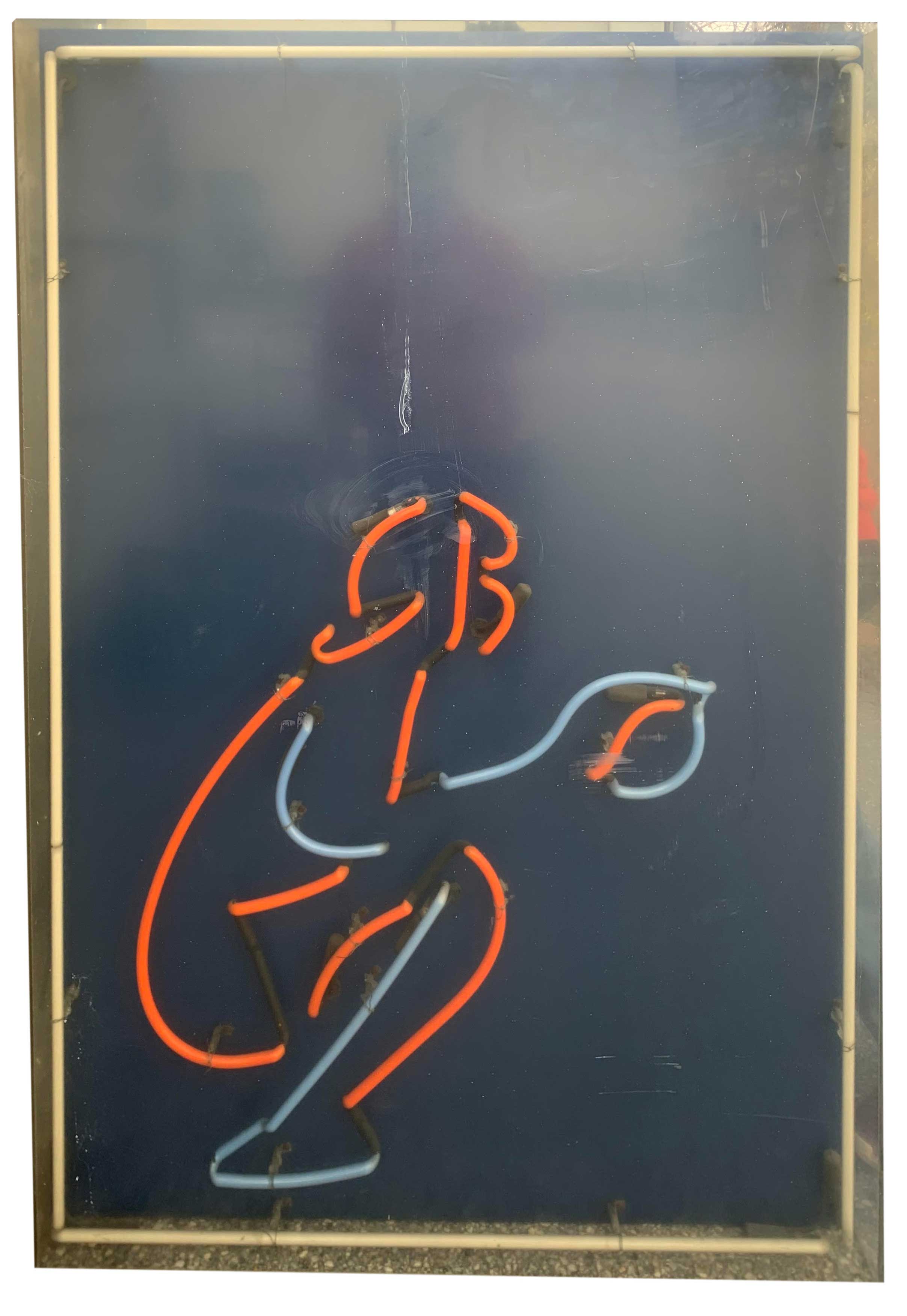 Shea Stadium Neon Glow up Catcher in Team Colors from... | Barnebys